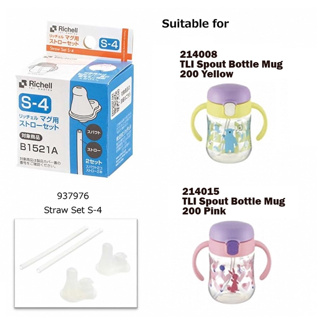 Richell Replacement Straw Set (TLI Straw Bottle Mug) | Shopee Malaysia