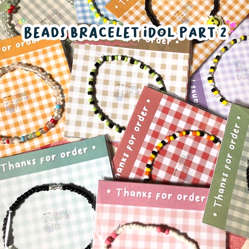[PART 2] K-POP IDOL BRACELET BEADS | BEAD BRACELET ALA IDOL KPOP BEAD ...