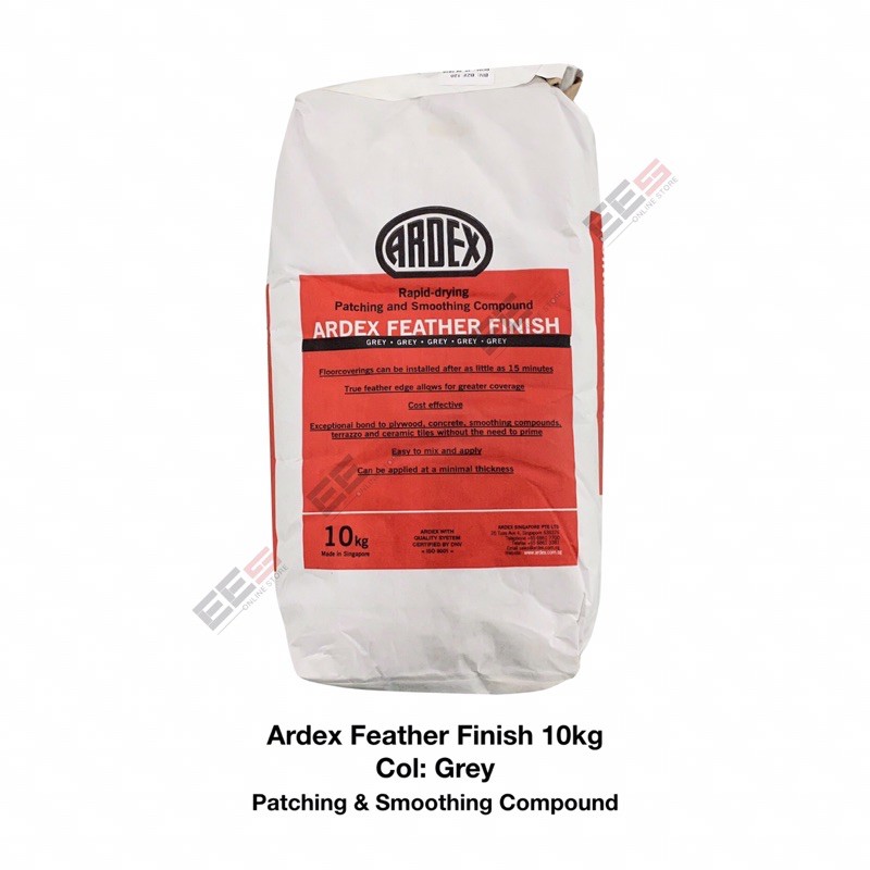 ARDEX FEATHER FINISH 10KG/ SELF-DRYING CEMENT BASED FINISH UNDERLAYMENT ...