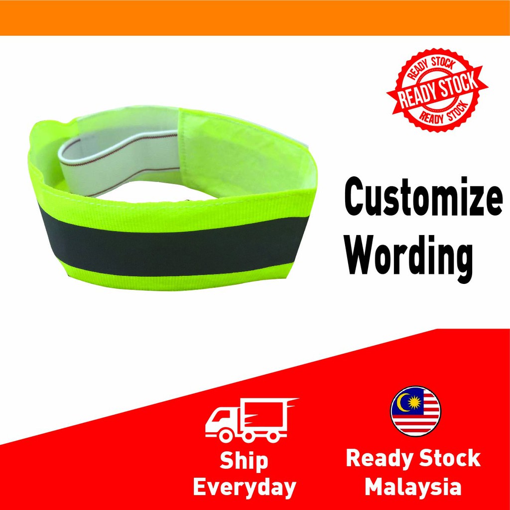 REFLECTIVE safety armband - ready stock-with Velcro | Shopee Malaysia