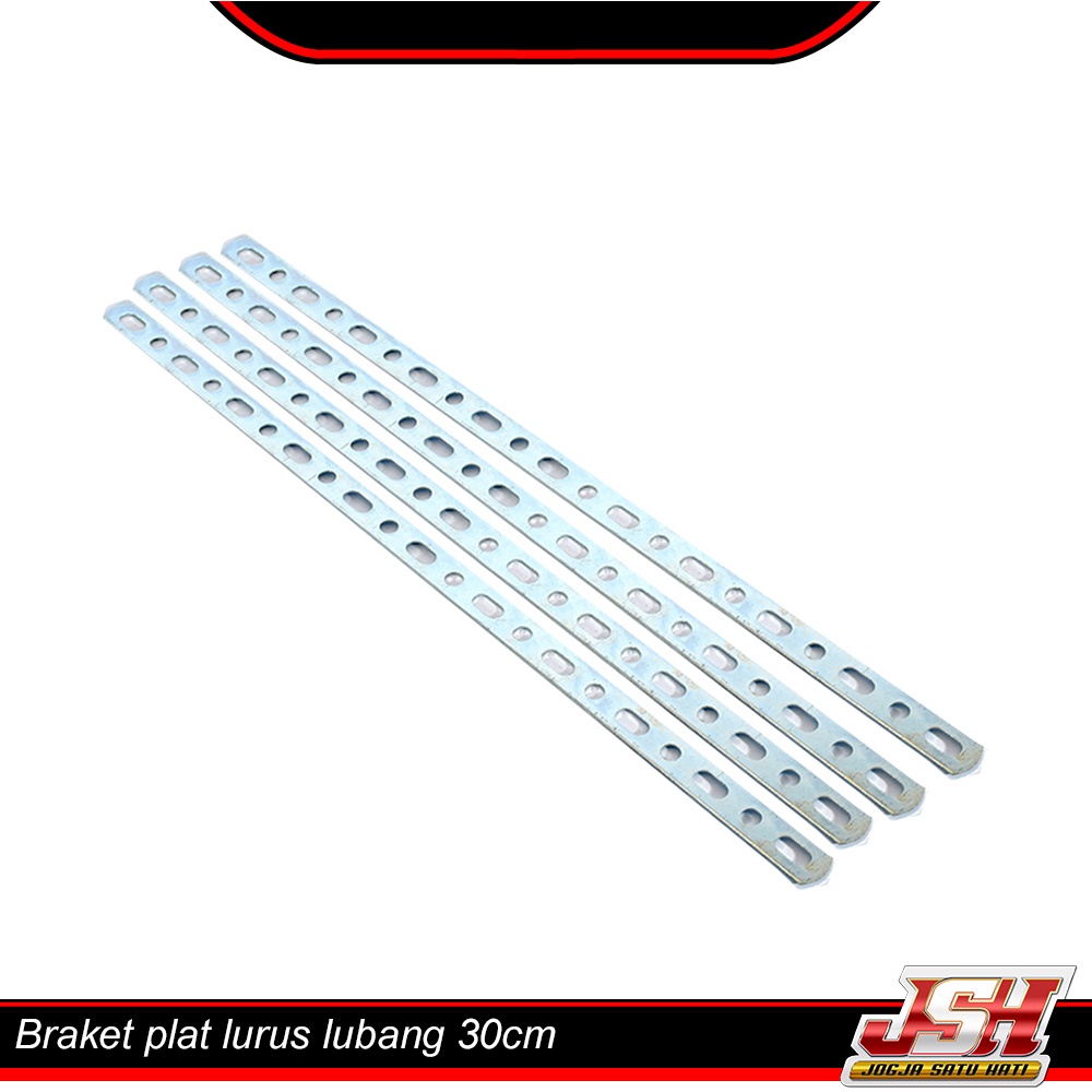 Universal 30 CM / 50 CM Straight Hole Iron Plate Bracket | Shopee Malaysia