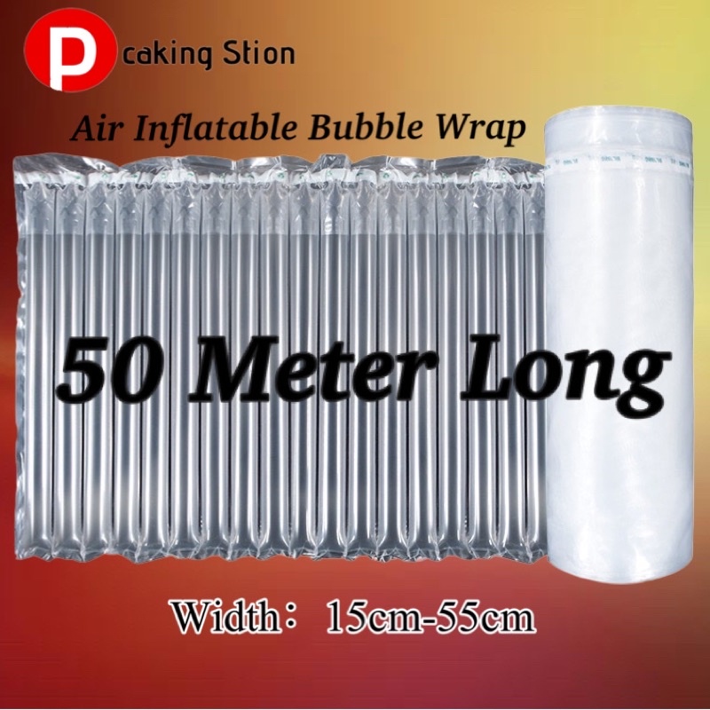 Air Bubble Tube 50 Meter Inflatable Air Bubble Wrap Air Column Bags Air ...