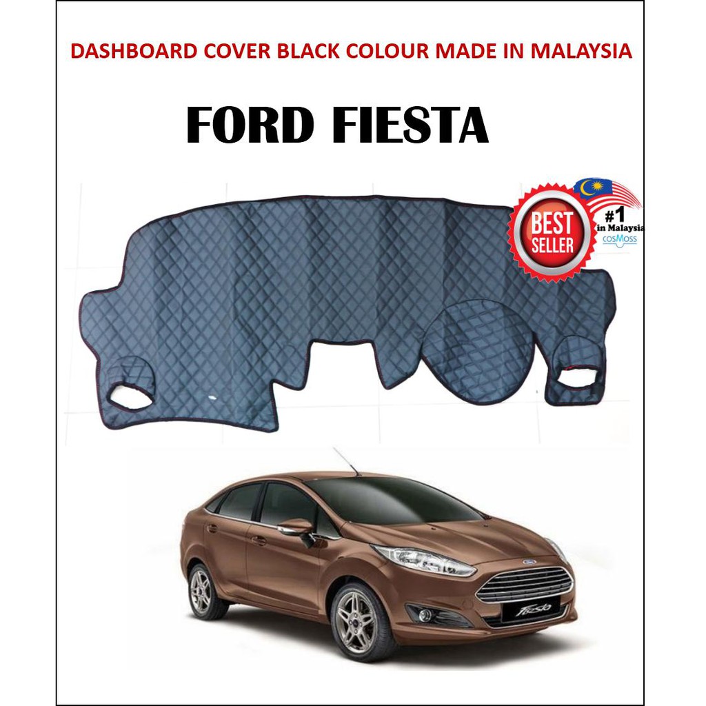 Ford Fiesta Dashboard Cover Black with Oem Emblem (100% Made in ...