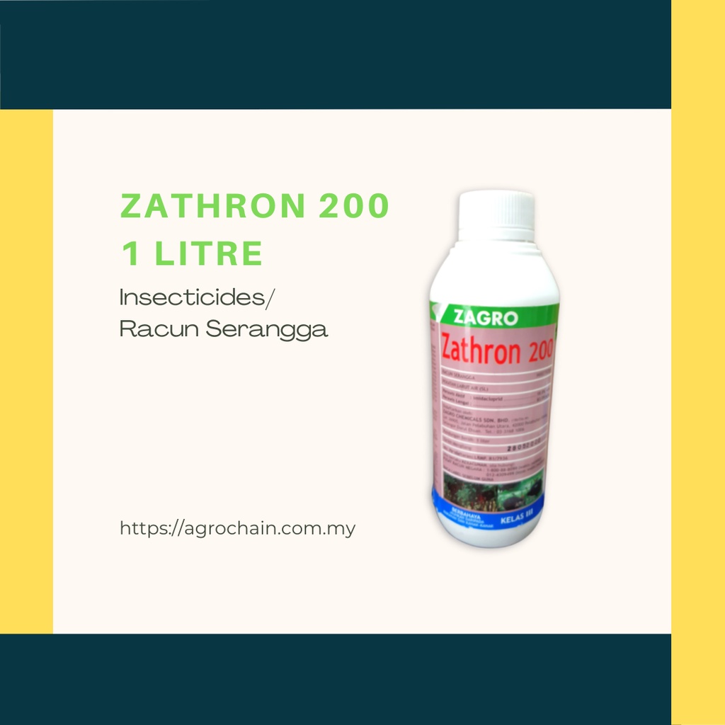 ZAGRO - ZATHRON 200 - 1 LITRE (RACUN SERANGGA/杀虫剂/INSECTICIDE) | Shopee ...