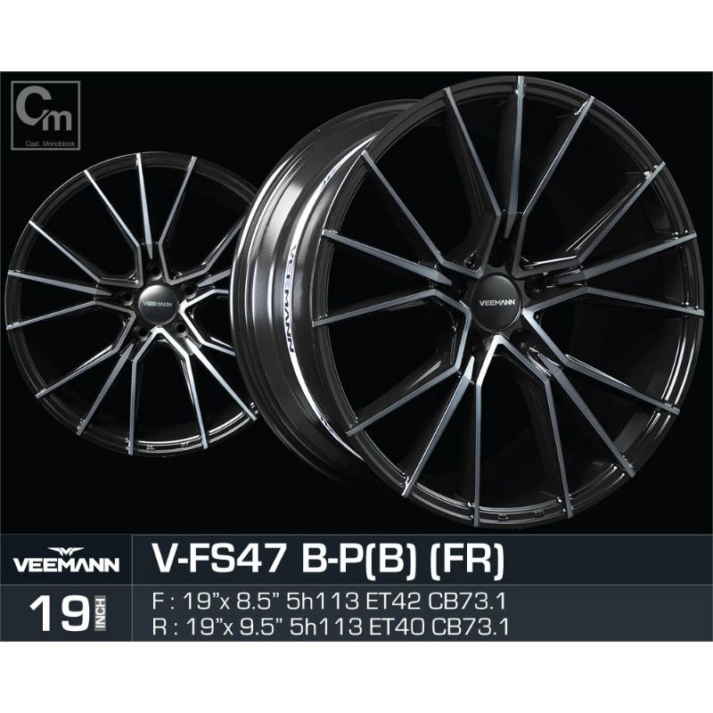 VEEMANN 19 inch 8.5JJ/10JJ 5X113 ET40/42 ORI CAR SPORT RIMS WHEELS ...