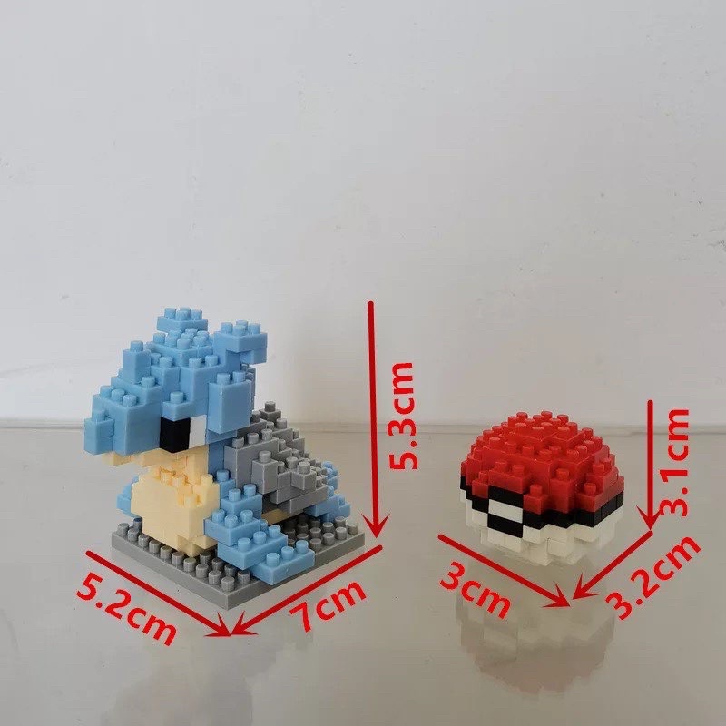 [MALAYSIA STOCK] Pokemo Series Pikachu Nano Block DIY toy Free Gift ...