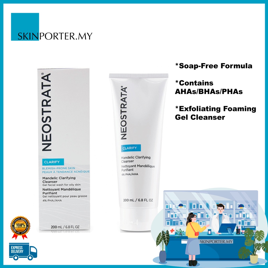 SKINPORTER NeoStrata Clarifying Facial Cleanser 4 PHA /AHA 200ml (Oily ...