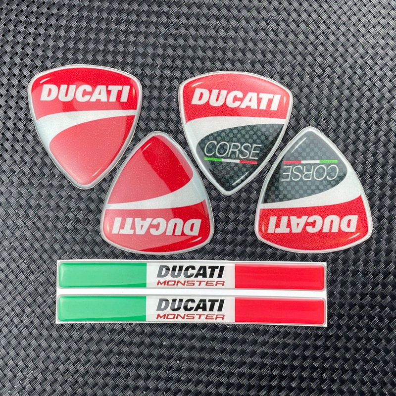 3D Resin Gel Reflective Logo Sticker For Ducati Monster 797 Helmet ...
