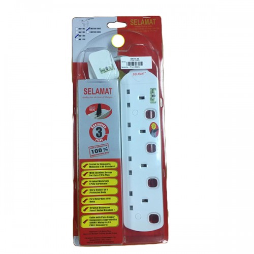 Selamat Multiple Trailing Socket 2M (MA1184) | Shopee Malaysia
