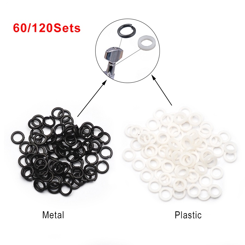 60/120Sets Mounting Ferrules/Gasket/Washers for Guitar Tuning Peg ...