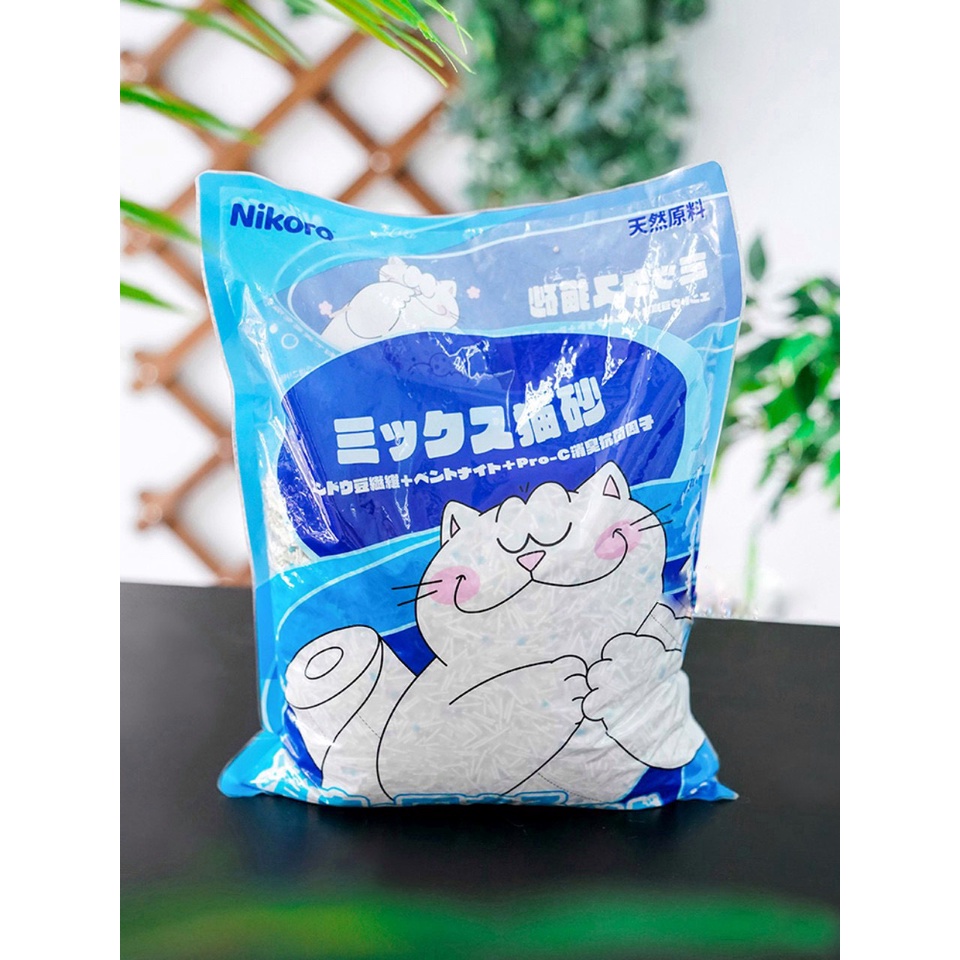 Nikoro Japanese Soy Cat Mixed Soy Clay Deodorizing Granules for Cats ...
