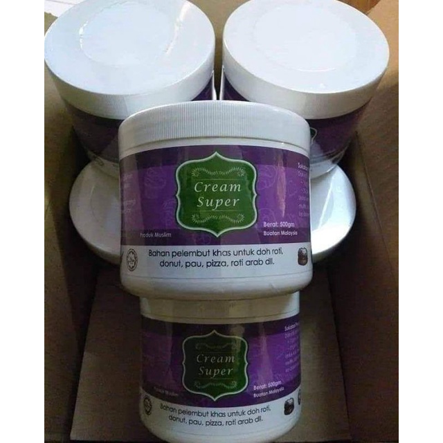 🔥CREAM SUPER 🔥 | BREAD SOFTERNER (500GM)~Pelembut Doh Roti, Donut dan ...