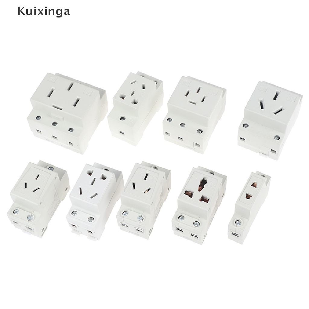 Kuixinga DIN Rail Mount AC Power ac30 Modular Socket 10/16A 250V AC ...