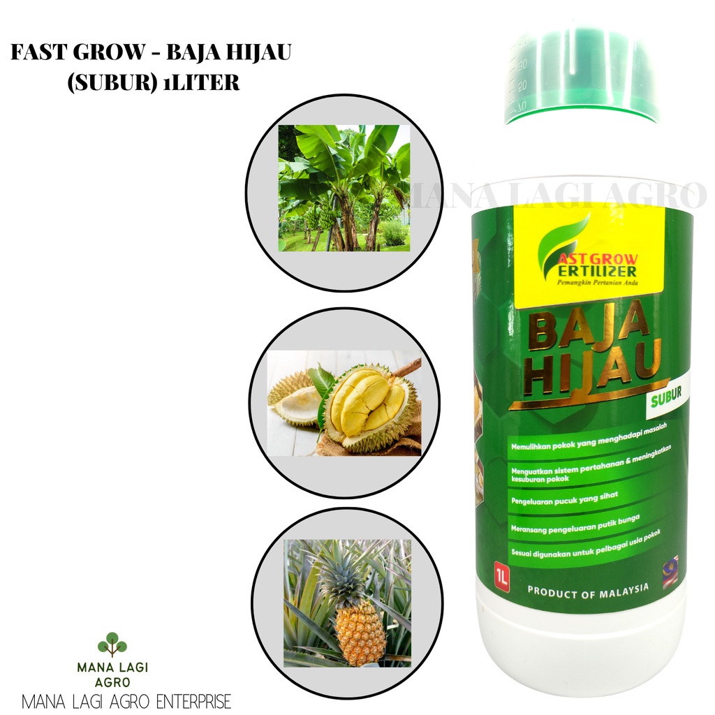 FASTGROW FERTILIZER FOLIAR BAJA HIJAU - 1LITER | Shopee Malaysia
