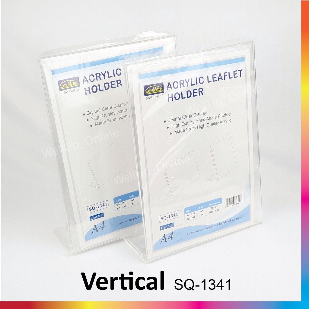 SureMark - Acrylic Leaflet Holder A4 Acrylic Display Stand L-shape ...