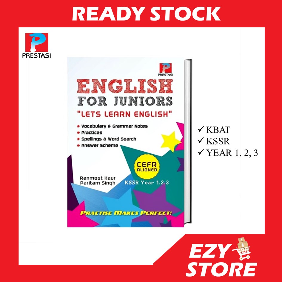 EZYSTORE Lets Learn English Vocabulary & Grammar For Juniors KBAT KSSR Year 1 2 3 Buku Bahasa ...