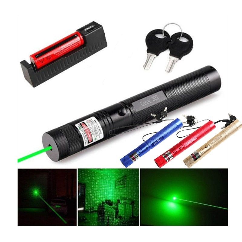 532nm GREEN LASER POINTER 5mw 303 ALUMINIUM | Shopee Malaysia