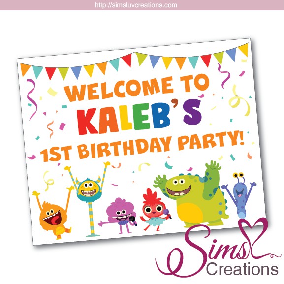 Super Simple Songs Theme Party Welcome Sign | Shopee Malaysia