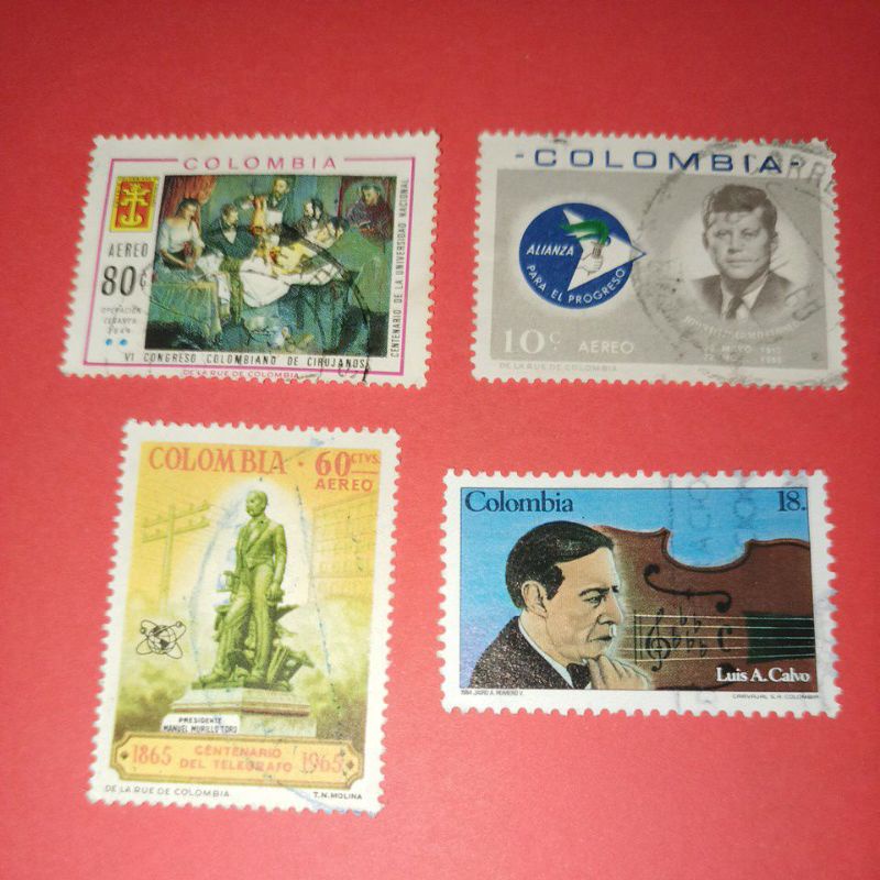 CO003: Colombia stamps (4V) | Shopee Malaysia