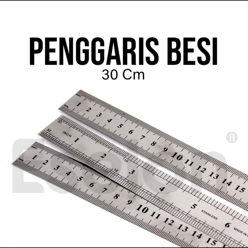 Quality 30 cm Stainless Steel IRON RULER (Pcs) | Shopee Malaysia