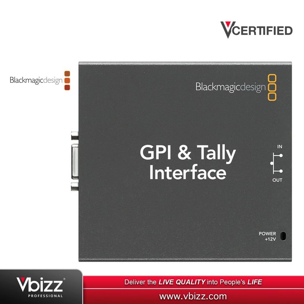 BLACKMAGIC DESIGN GPI & Tally Interface for ATEM Production Switchers ...