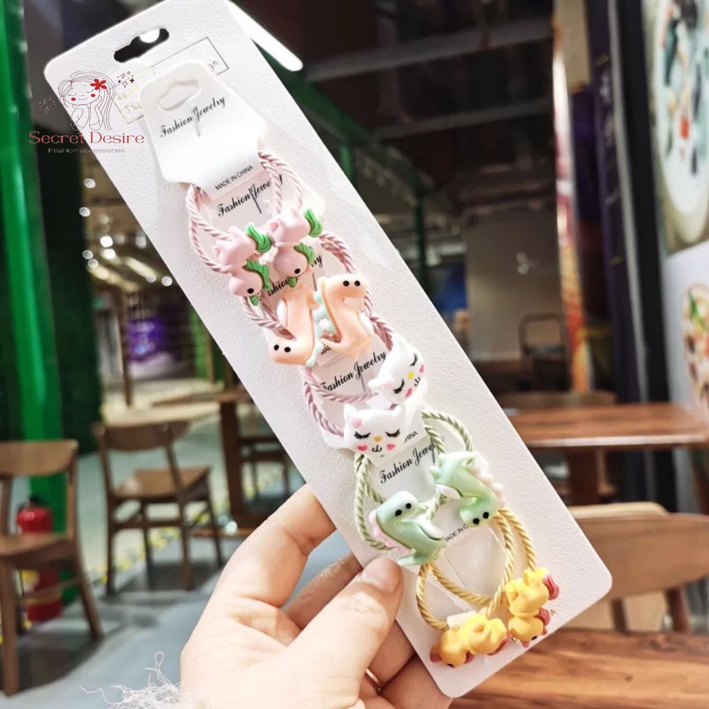 10psc korea style getah rambut kanak-kanak budak princess cuty girl ...