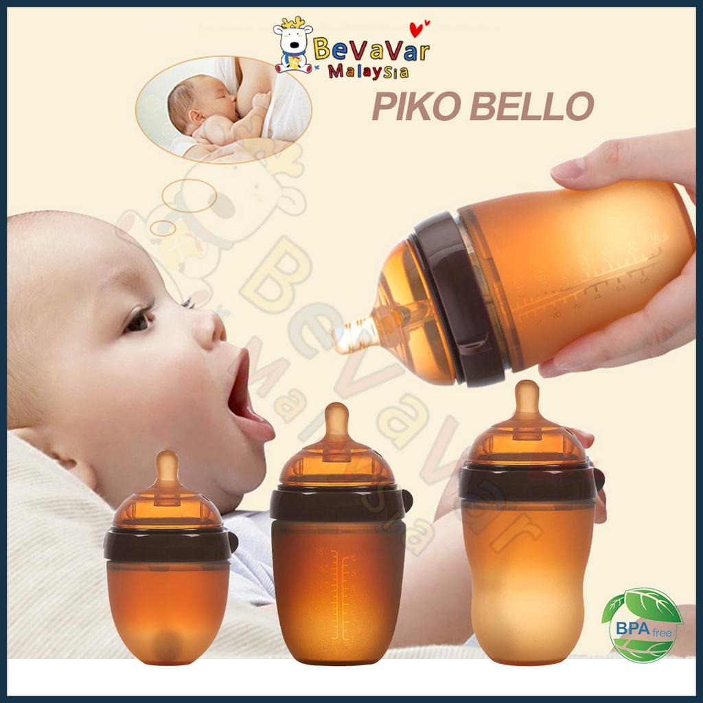 Bevavar Botol Susu Lowest price! ! PIKO BELLO baby silicone bottle wide ...