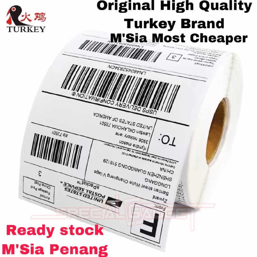 (Promotion) 100% Original Turkey A6 Waybill Thermal Paper Shipping ...