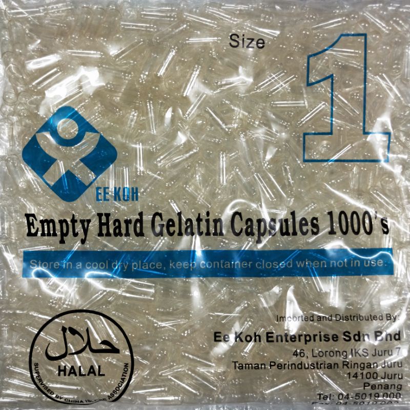EE KOH Empty Capsule 1000's No1 capsule Halal | Shopee Malaysia