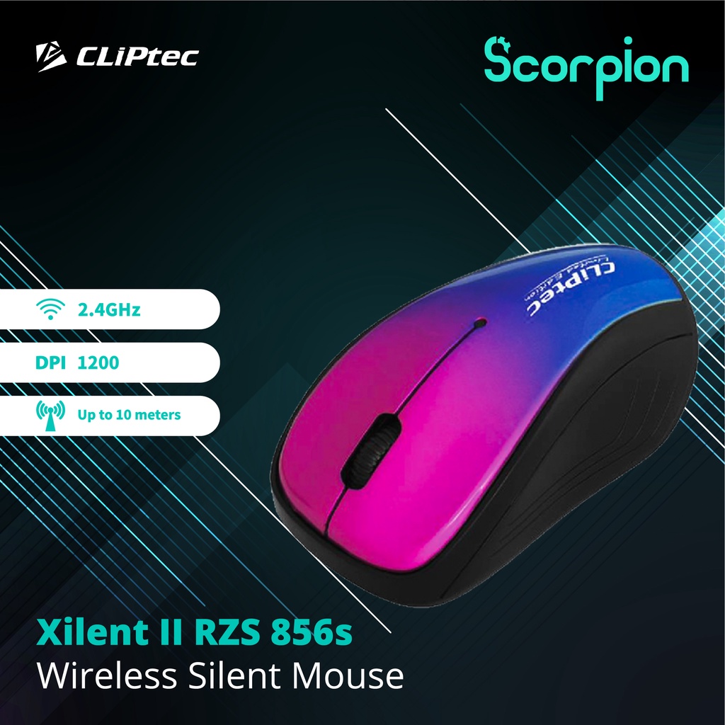 CLiPtec Xilent II RZS 856s Wireless Silent Mouse | Shopee Malaysia