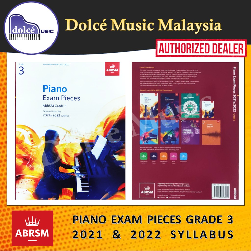 ABRSM - Piano Exam Pieces Grade 3 2021 & 2022 | Shopee Malaysia