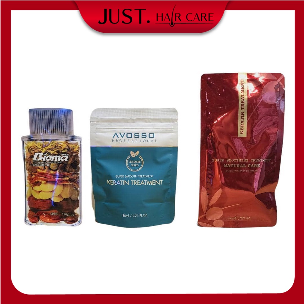 AVOSSO/BIOMA/BRAZILIAN KERATIN TREATMENT NATURAL CARE 80ML/50ML x 1 ...