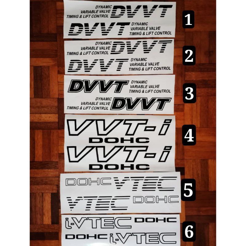 STICKER CUTTING DVVT, DOHC ,VTECH,I-VTEC CAR PINTU KIRI KANAN | Shopee Malaysia