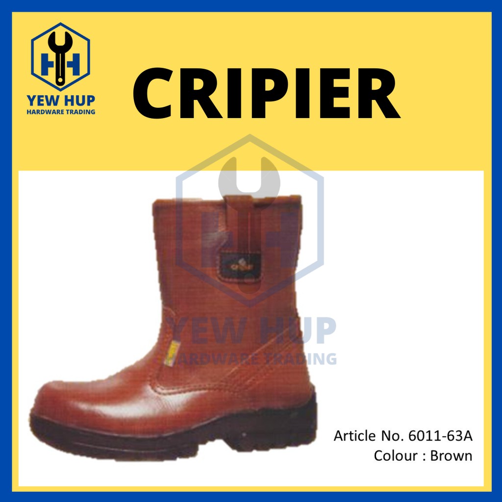CRIPIER' SAFETY SHOES -BROWN ( 6055-89A ) | Shopee Malaysia