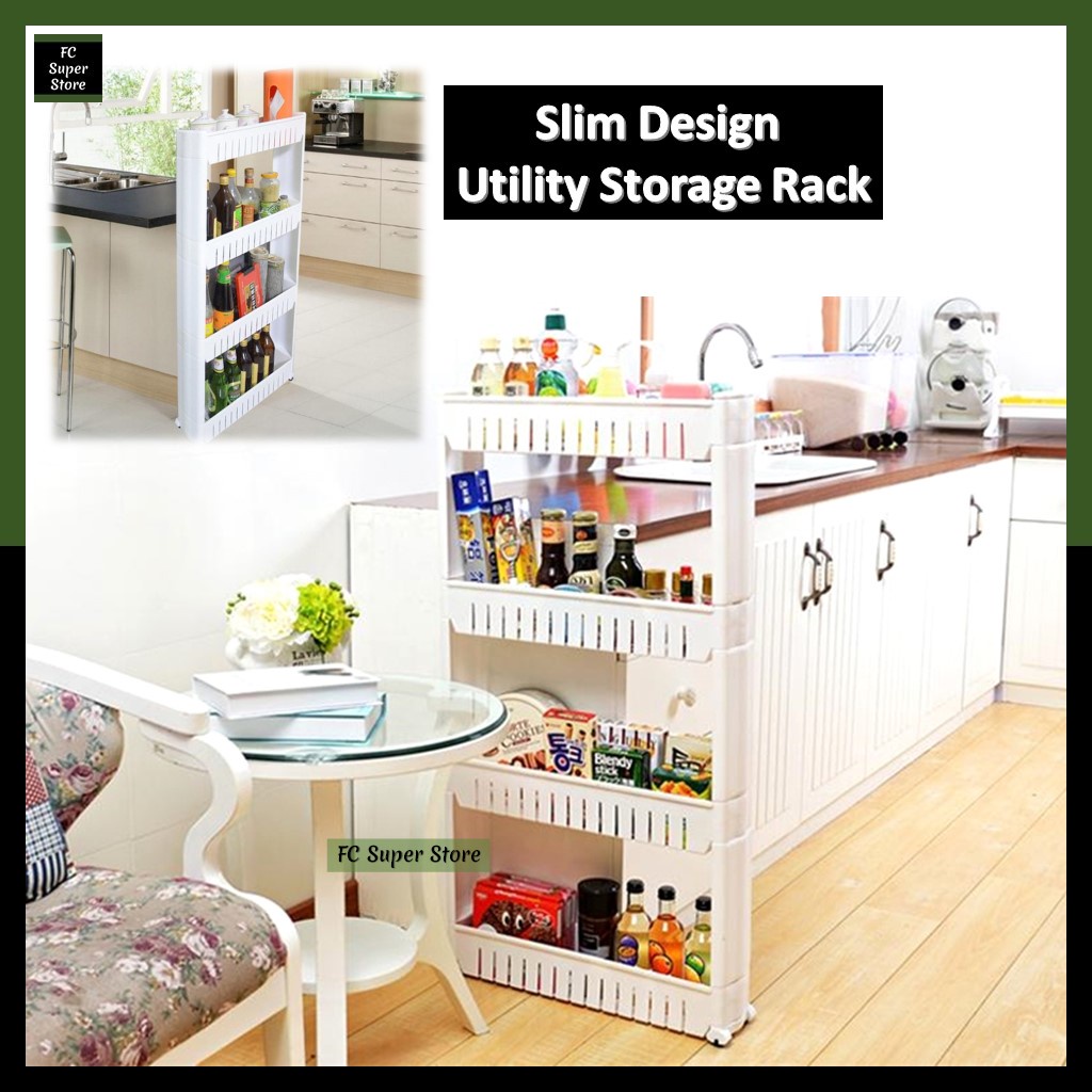 FCSS - Kitchen Rack / Rak Dapur / Kitchen Organizer / Trolley Bathroom ...