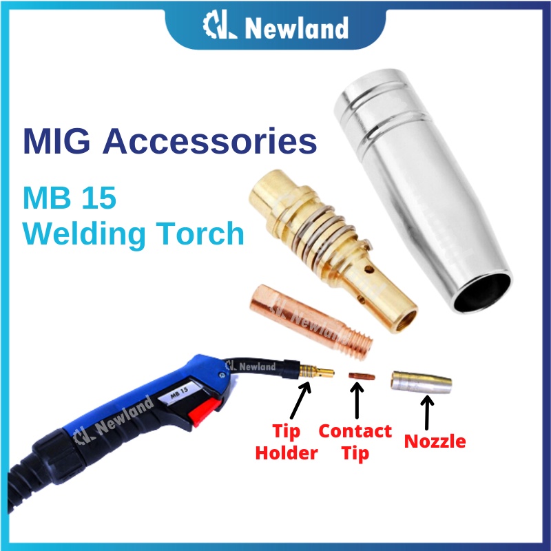 MIG Welding Nozzle / Tip Holder / Contact Tip 0.8mm / Contact Tip 1.0mm / Mig MB15 | Shopee Malaysia