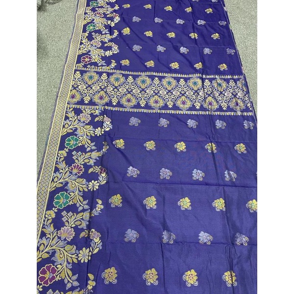 songket bunga raya multi colour exclusive kain quality bagus | Shopee ...