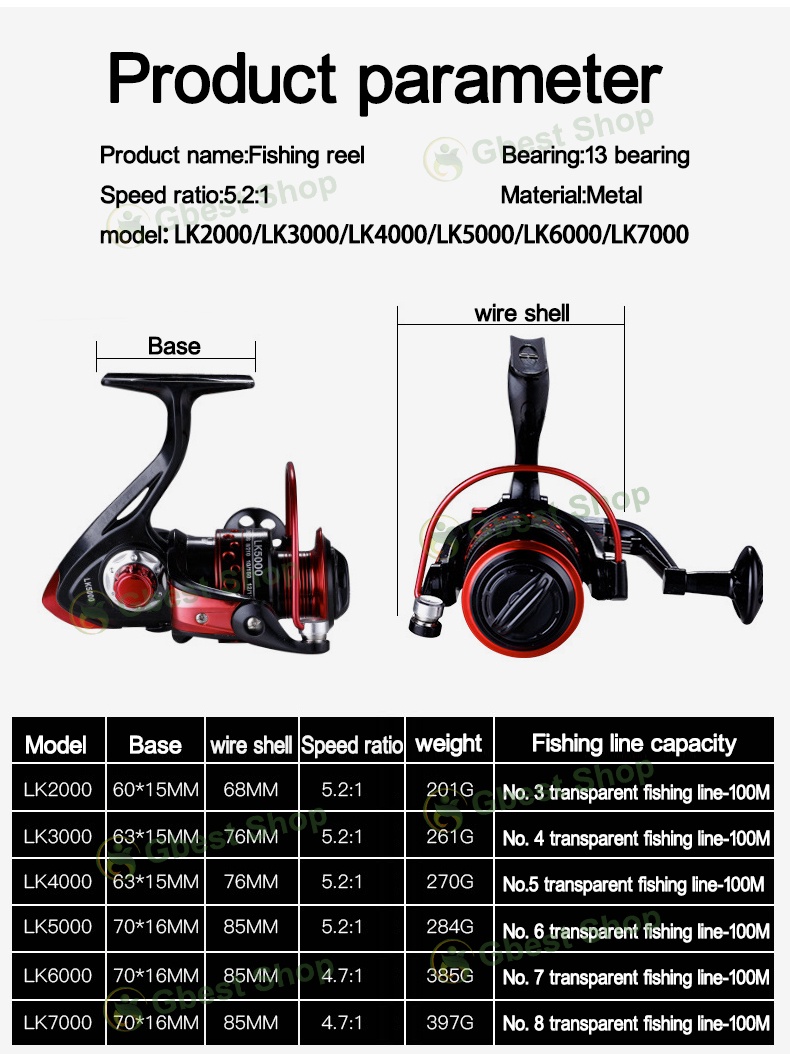 Ultra Light bc Fishing Reel Spinning Reel bass fish Tool Kekili Pancing ...