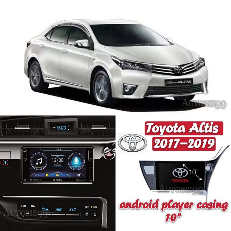 Toyota Altis 2017-2019 10"inch android player+casing 1RAM/2RAM 16GB ...