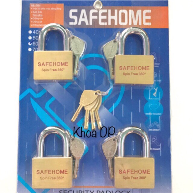 Safehome door lock set 6 inches 4 masterkey locks | Shopee Malaysia