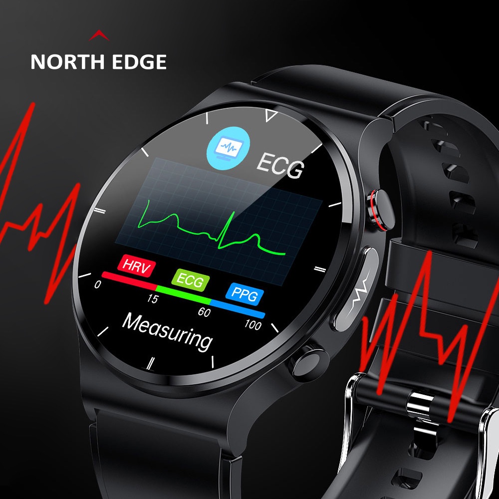 2022 new high-definition health smart watch PPG + ECG body temperature ...