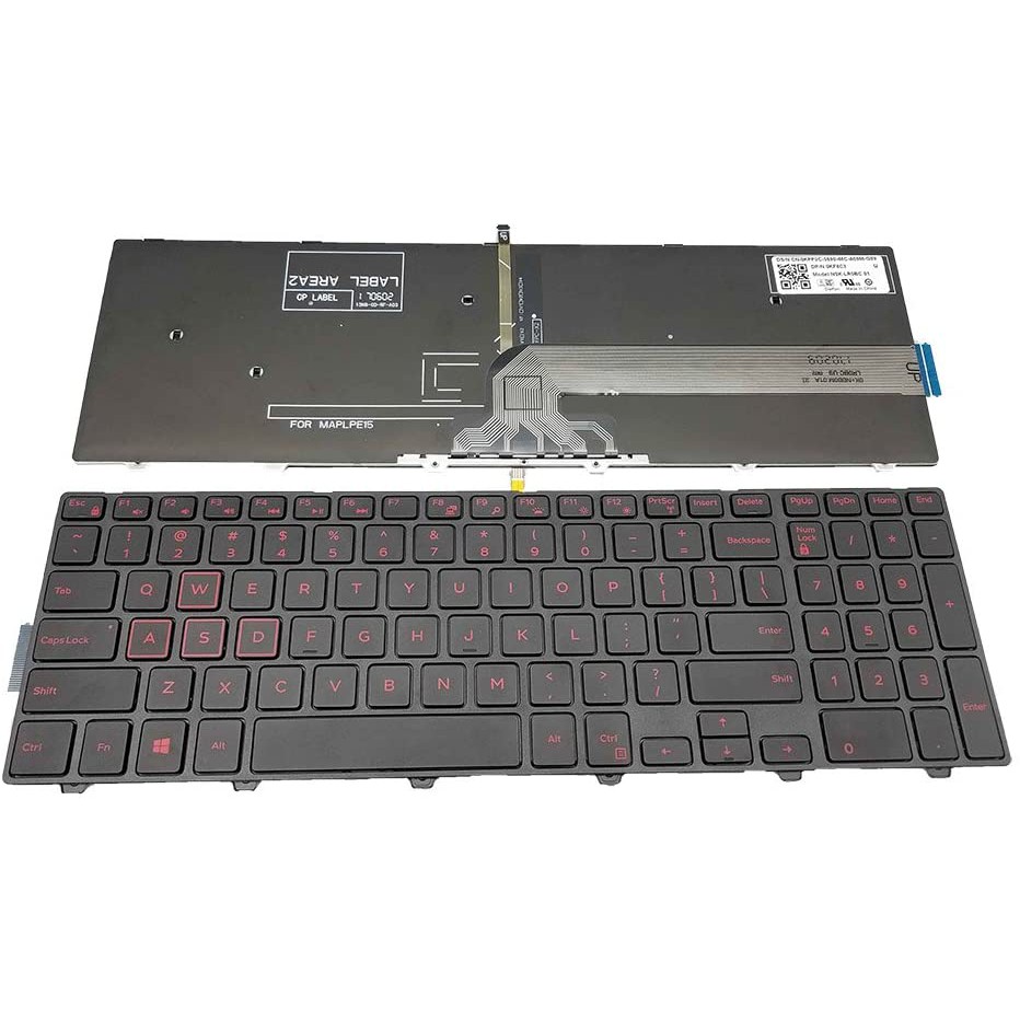 Dell Inspiron 15-5577 15-5576 7559 7557 P57F Laptop keyboard Red LED ...