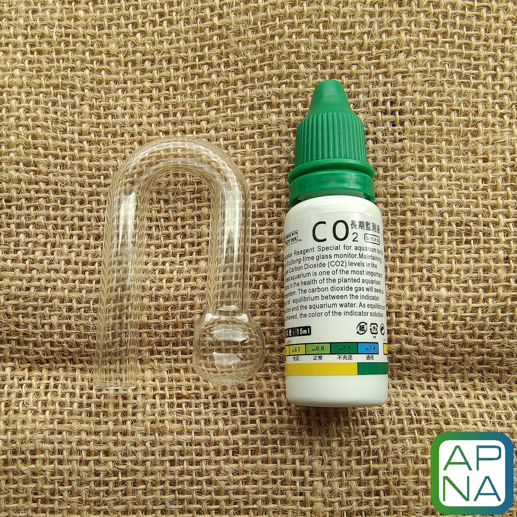 🐟 CO2 Glass Drop Checker CO2 Indicator for Aquarium Fish Shrimp Plant ...