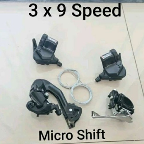 Mini group set 9sp 9 speed microshift micro shift rd fd shifter mtb ...