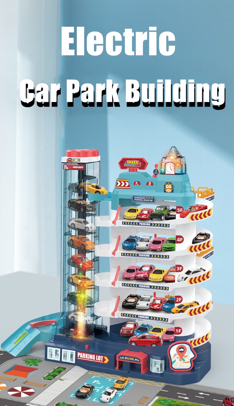 🇲🇾READY STOCK🇲🇾 Car toys for kids boy City simulation Parking Lot toy ...