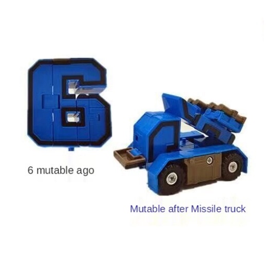Number Transformer Robot Assembling Building Blocks Educational Toys ...