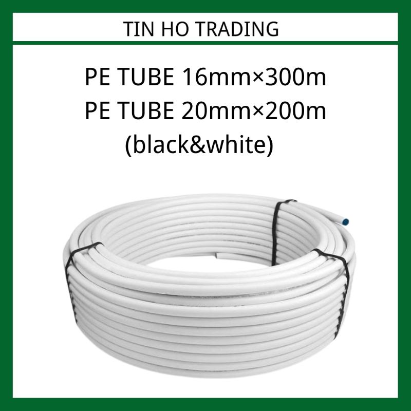 Pe tube 16mmx300m (black&white) / Pe tube 20mmx200m (black&white ...