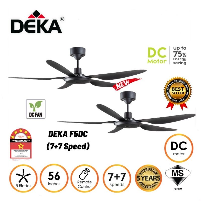 NEW MODEL DEKA KRONOS F5DC CEILING FAN 56 INCH | Shopee Malaysia