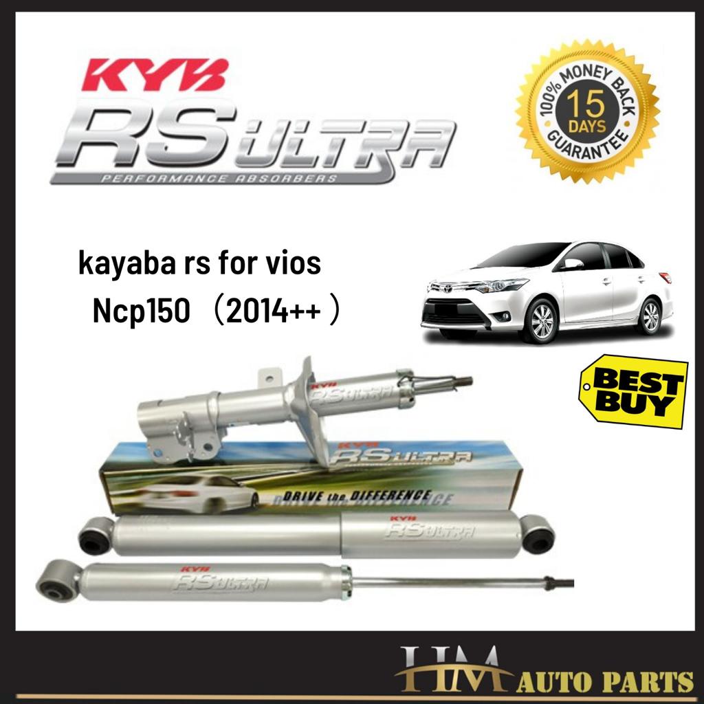 KAYABA RS ULTRA SHOCK ABSORBER FOR TOYOTA VIOS NCP150 - NSP151 YEAR 2014-2022 ~ FRONT AND REAR ...
