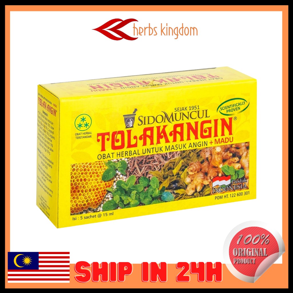 [ORIGINAL] Tolak Angin Cair Ubat Herba Masuk Angin Madu Sido Muncul ...